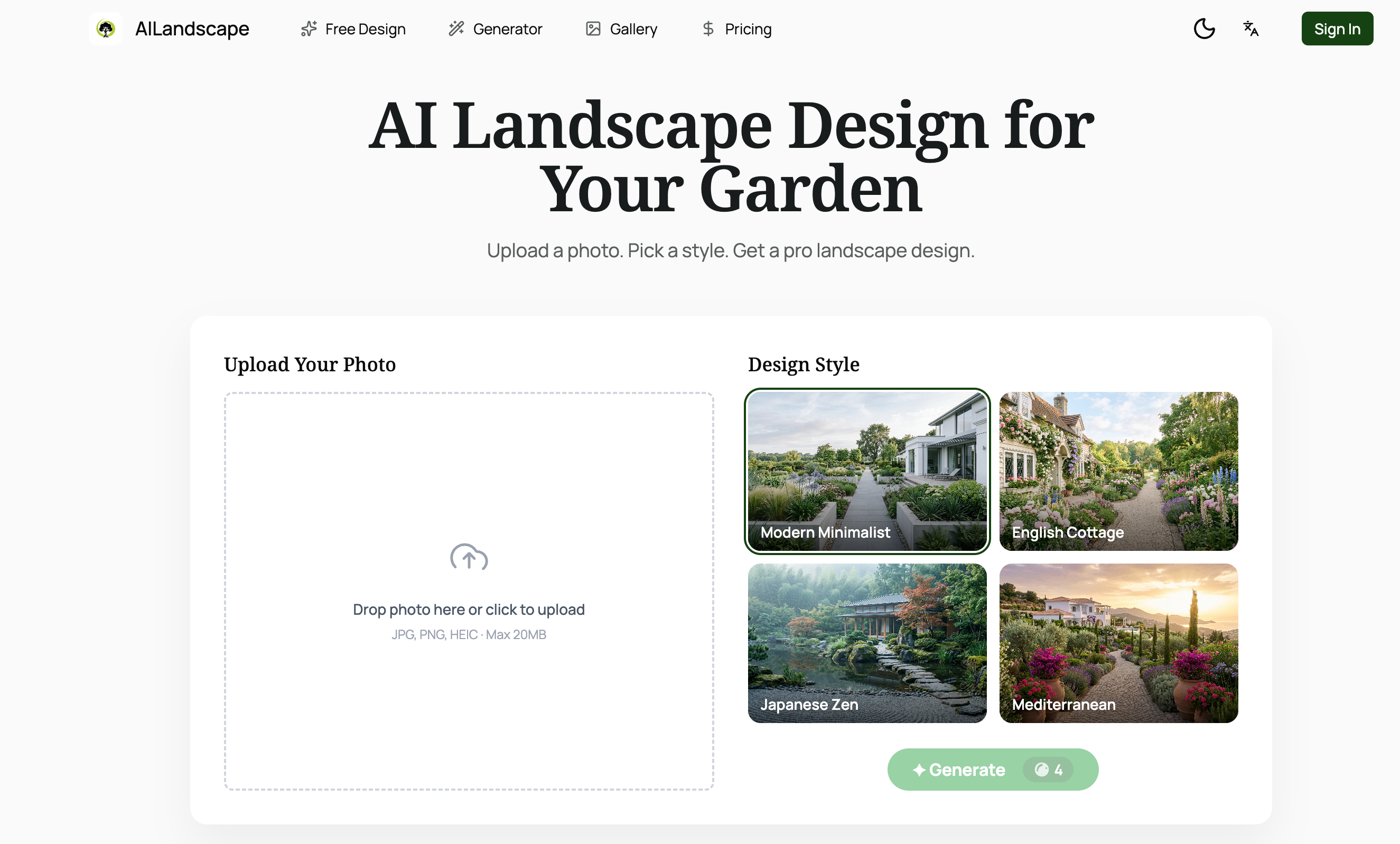 AI Landscape Design Free - AILandscape